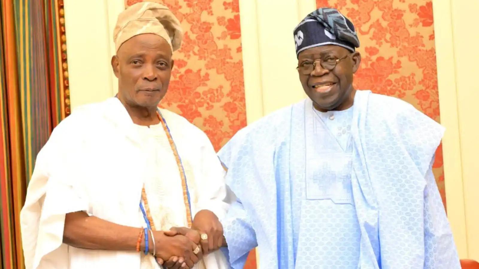 BREAKING: Olubadan of Ibadan Oba Ladoja meets Tinubu in Aso Rock ...