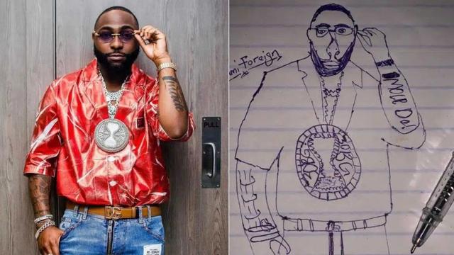 "It took me 15 hours" - OBO fans says as he draws spectacular portrait ...