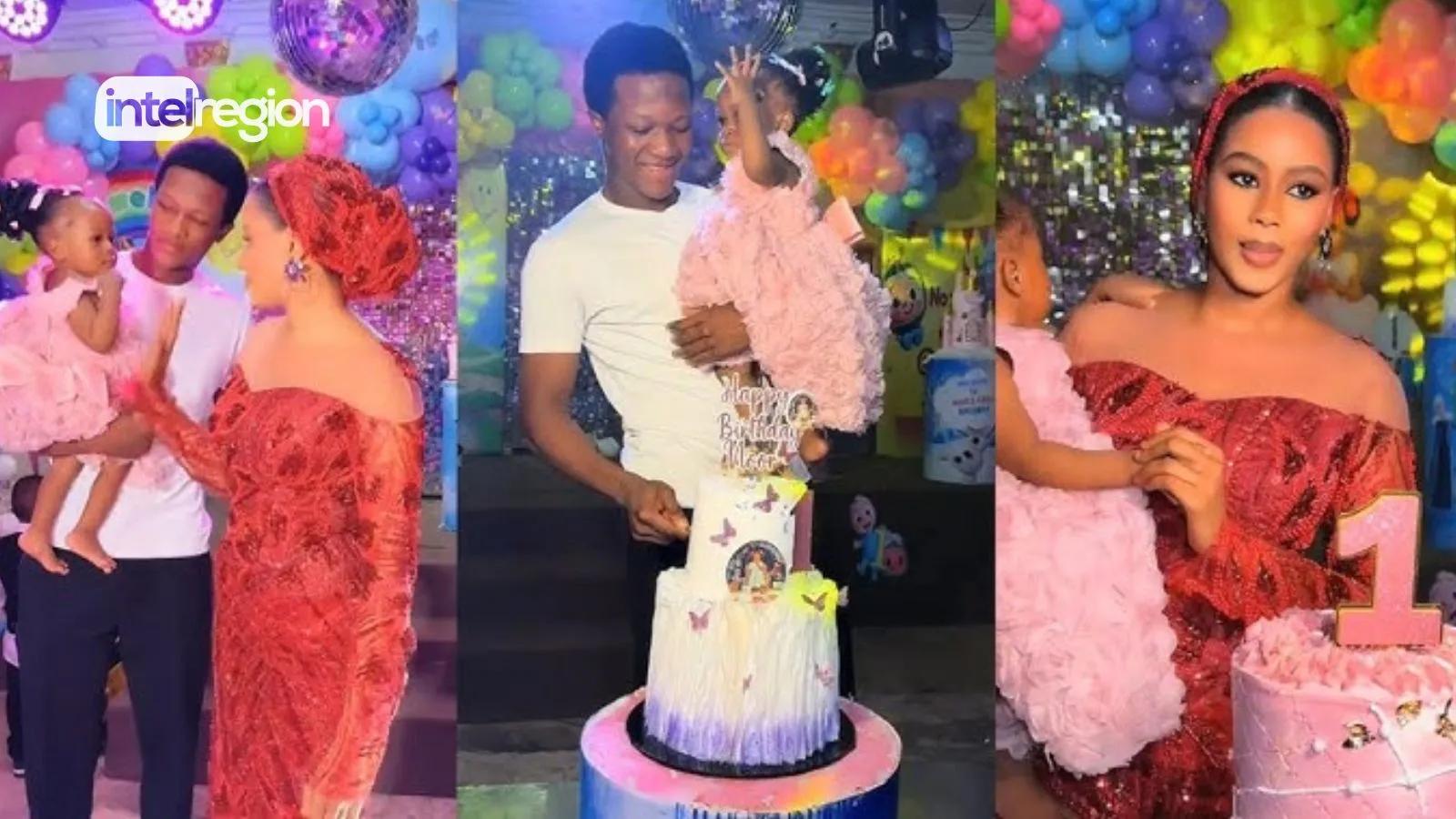 TikToker Ahmed XM and his ex-wife Safiya attend their daughter’s 1st ...