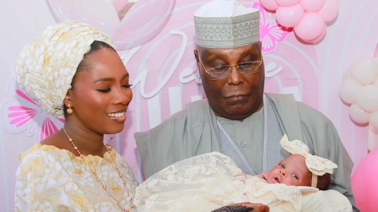 Atiku welcomes new grandchild, Fatima-Huda Sale (Photos) | Intel Region