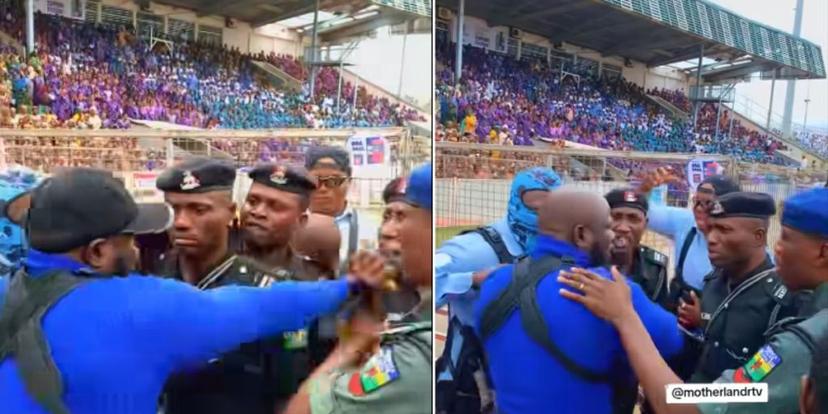 Drama as Nigerian police and bouncer fight dirty at Ibadan cultural ...