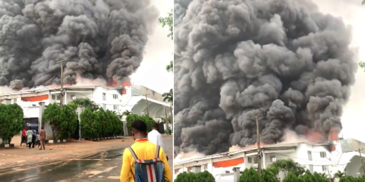 BREAKING: Fire guts Christ Embassy church in Lagos (Video) | Intel Region