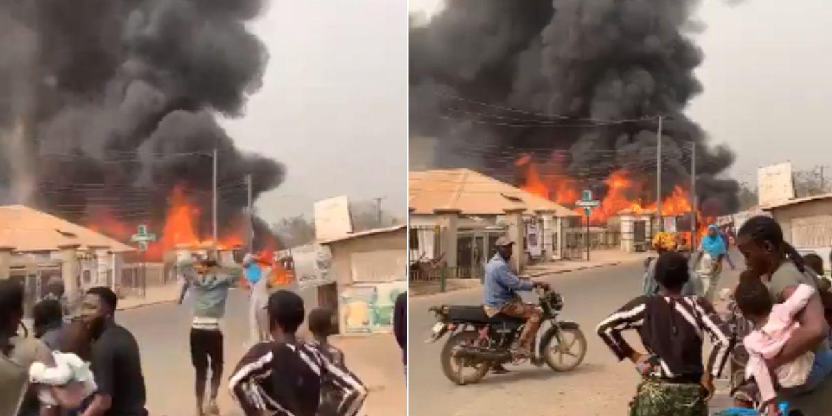 BREAKING: Panic as fire outbreak rocks Ibadan (Video) | Intel Region