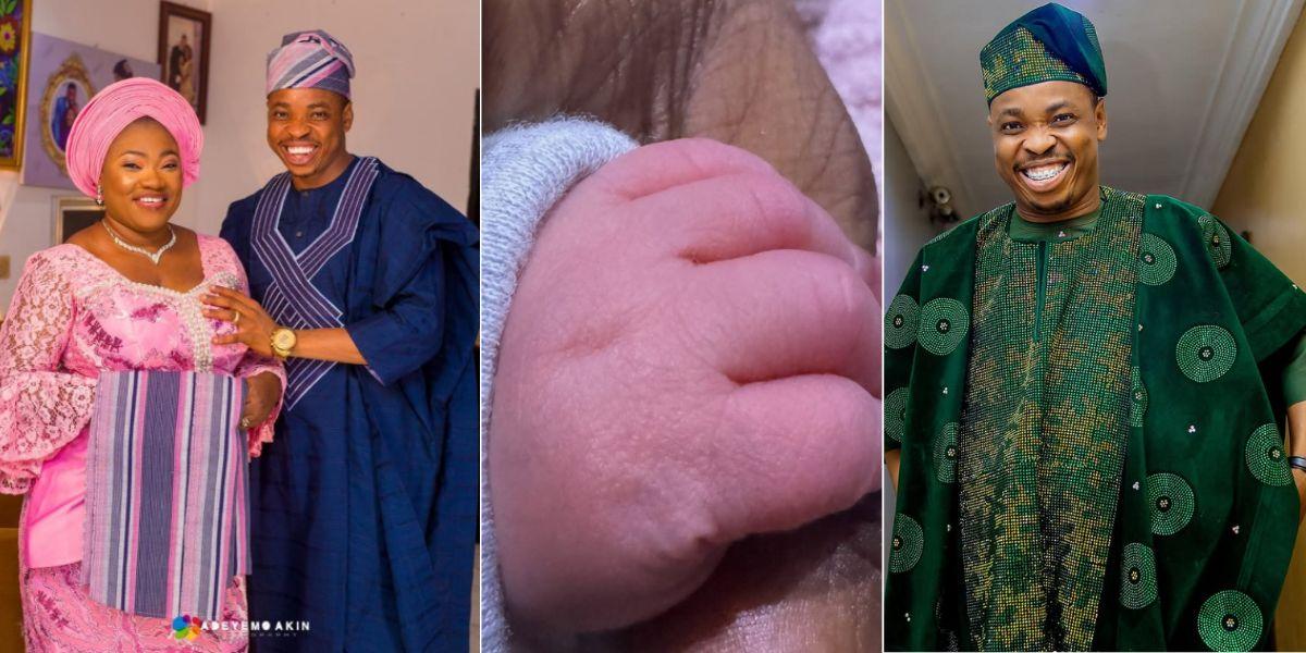 "A Blessing that cannot be hidden" - Woli Agba welcomes newborn baby ...