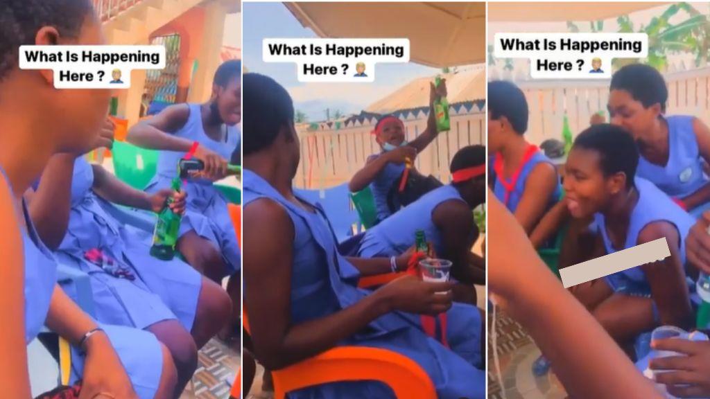 "This is a big shame" - Video of secondary school girls drinking ...