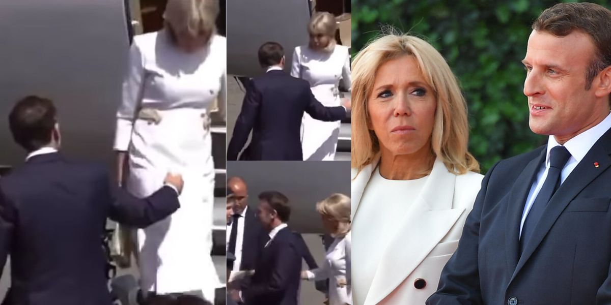 "This is awkward" - Moment France first lady Brigitte Macron ignores ...