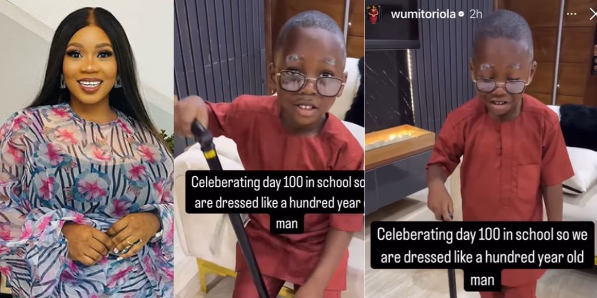 "A born actor" - Actress Wumi Toriola celebrates her son as he clocks ...