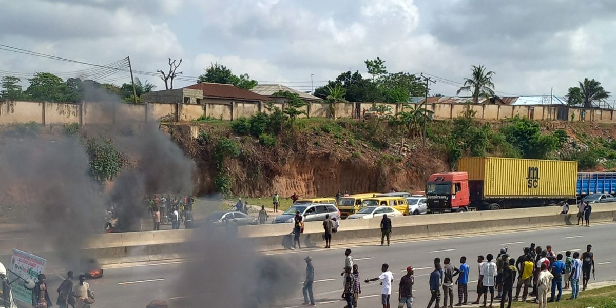 Angry mob sets vehicle ablaze after driver crushes three to death on ...
