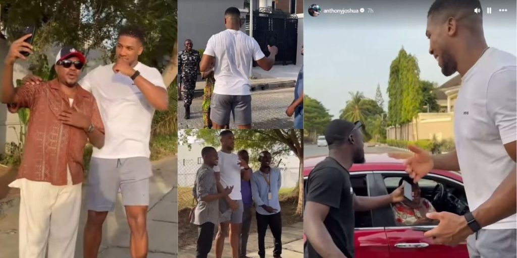 "Bless him, very humble guy" - Video trends as Anthony Joshua seen ...