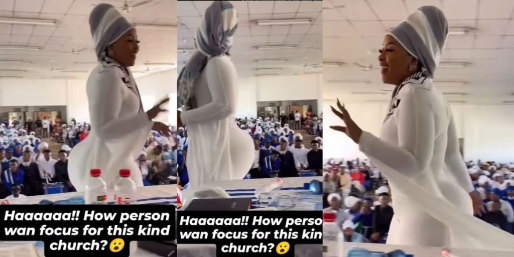 "How person wan focus?" - Clip of a highly endowed female pastor ...