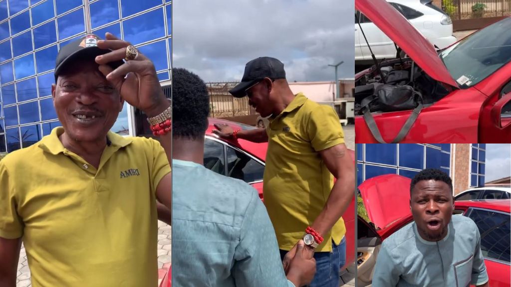Fans gift veteran actor Baba Lalude his first car after 30 years in the ...
