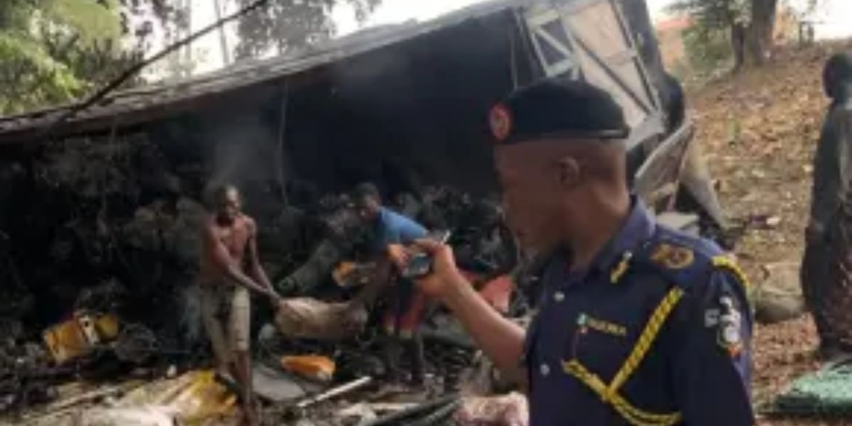 JUST IN: Driver, motor boy burnt to death as fire guts petrol tanker at ...