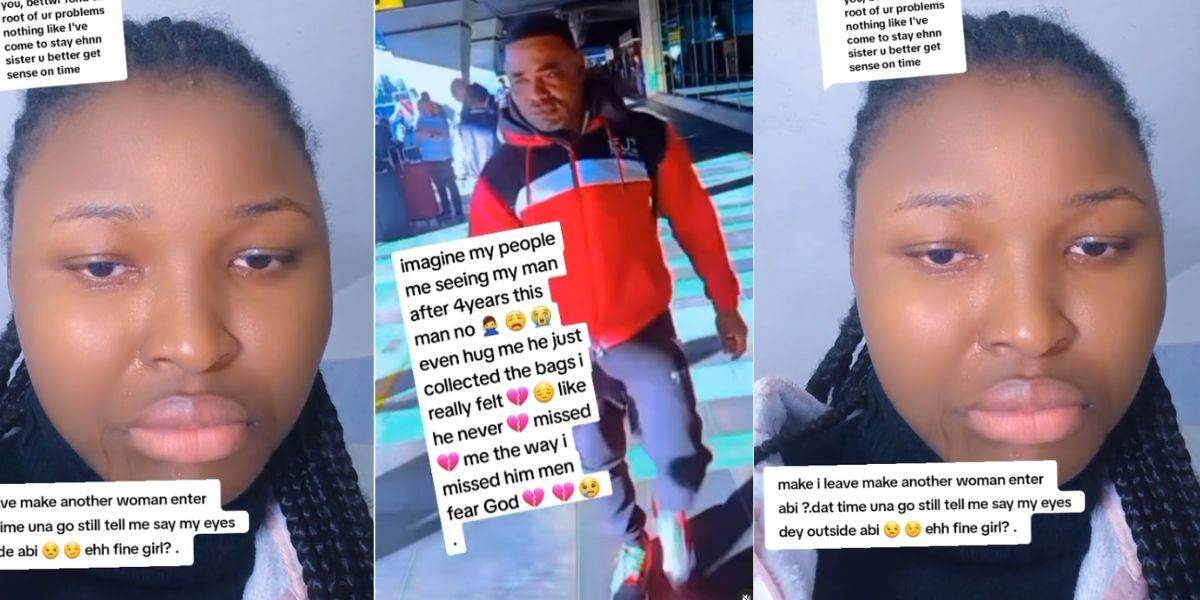 Lady cries out as husband who returned home after 4 years abroad fails ...
