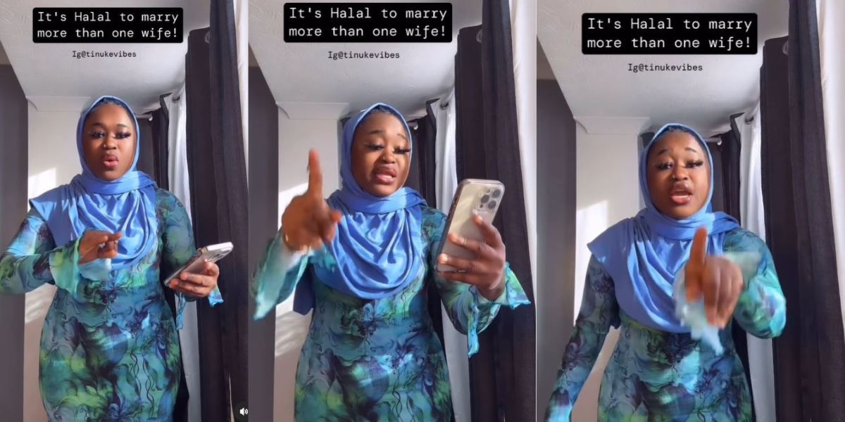 "It's halal to marry more than one wife" - Lady who wants her man to ...