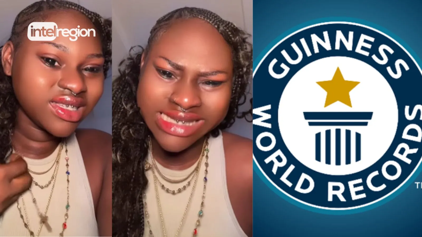 Mandy Kiss reacts after Guinness World Records rejects her attempt to ...