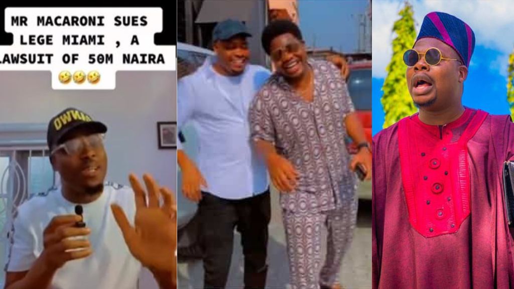 "Me & Debo are friends” - Actor Lege Miami begs Mr Macaroni after ...