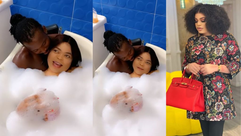 "Men supporting men" - Video trends as Bobrisky and fellow man get cozy ...