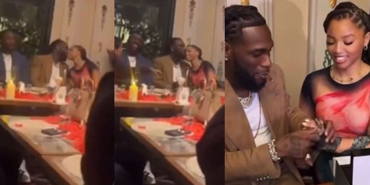 "The k!ss be like view once" - Moment Burna Boy and his girlfriend ...