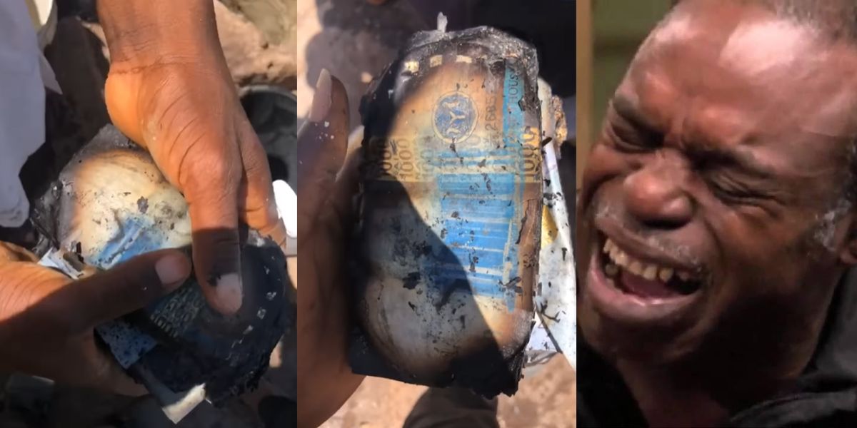 "This is so sad" - Nigeria man cries profusely after fire burnt his ...