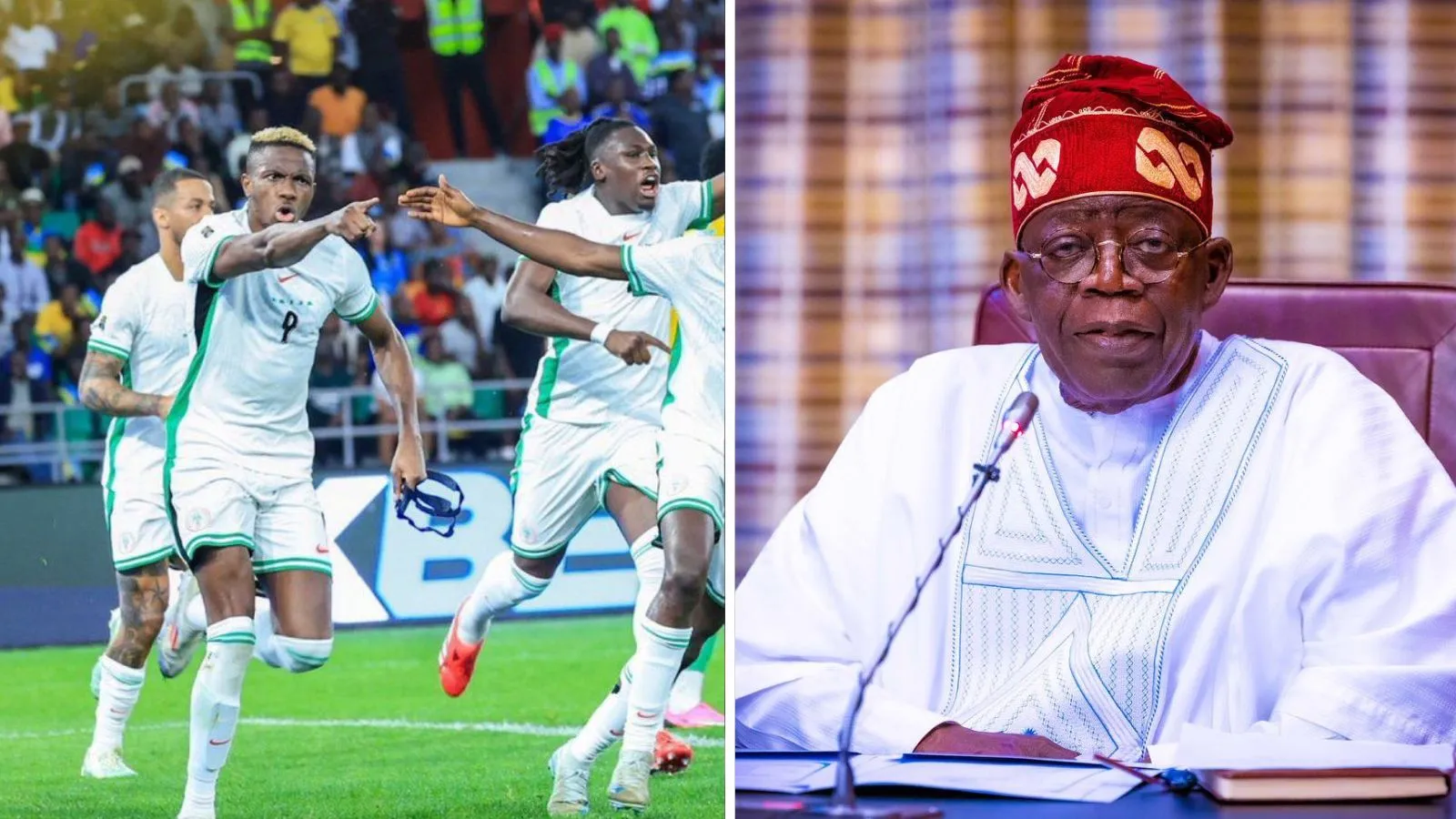 President Tinubu sends message of support after Super Eagles beat Gabon ...