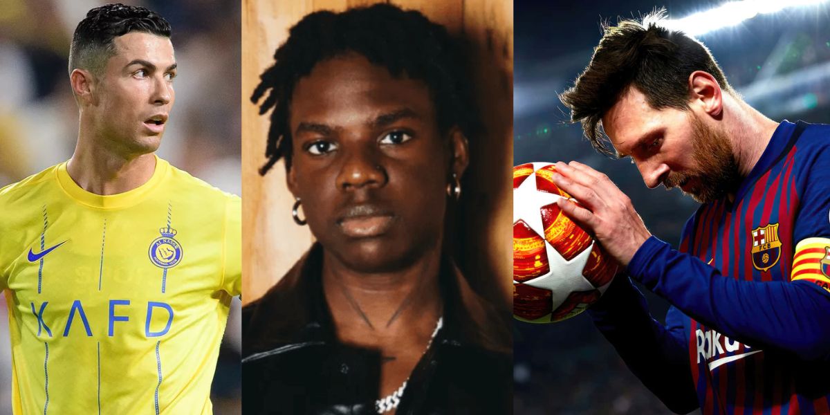 Ronaldo and Messi bow for Rema as the singer shows off his amazing ...