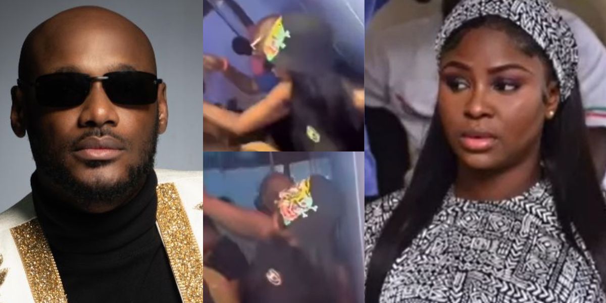 Singer 2Baba and his fiancee Hon. Natasha Osawaru reportedly storm club ...