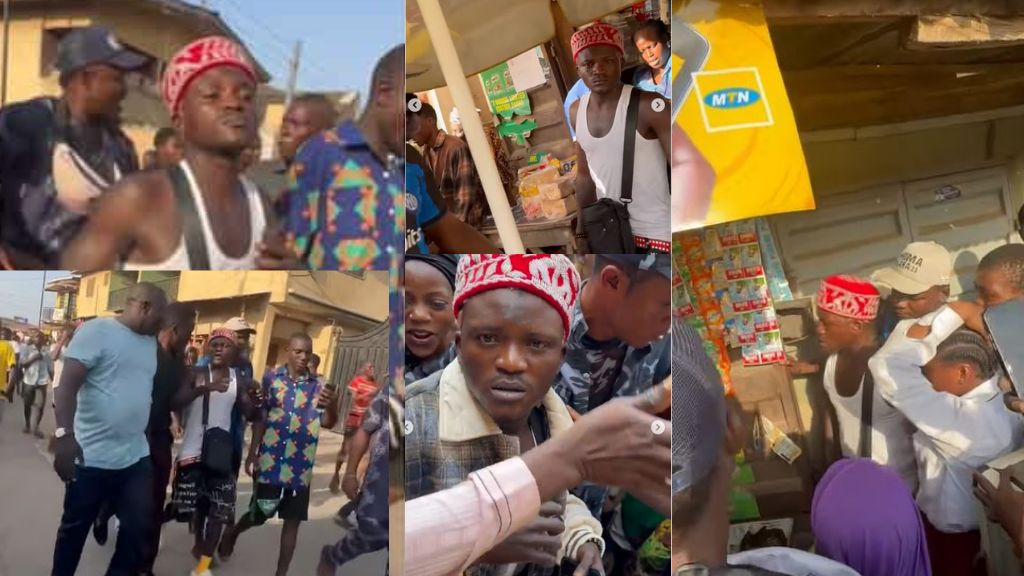 Singer Portable trends online as he enters Agege Market and distributes ...