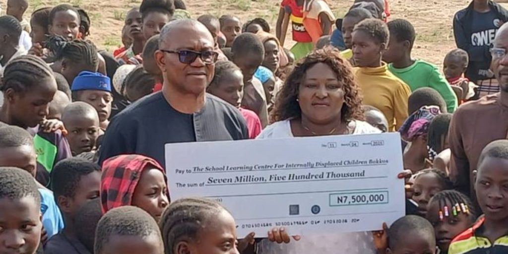 Peter Obi visits victims of Plateau killings, donates N7.5m (Photos ...
