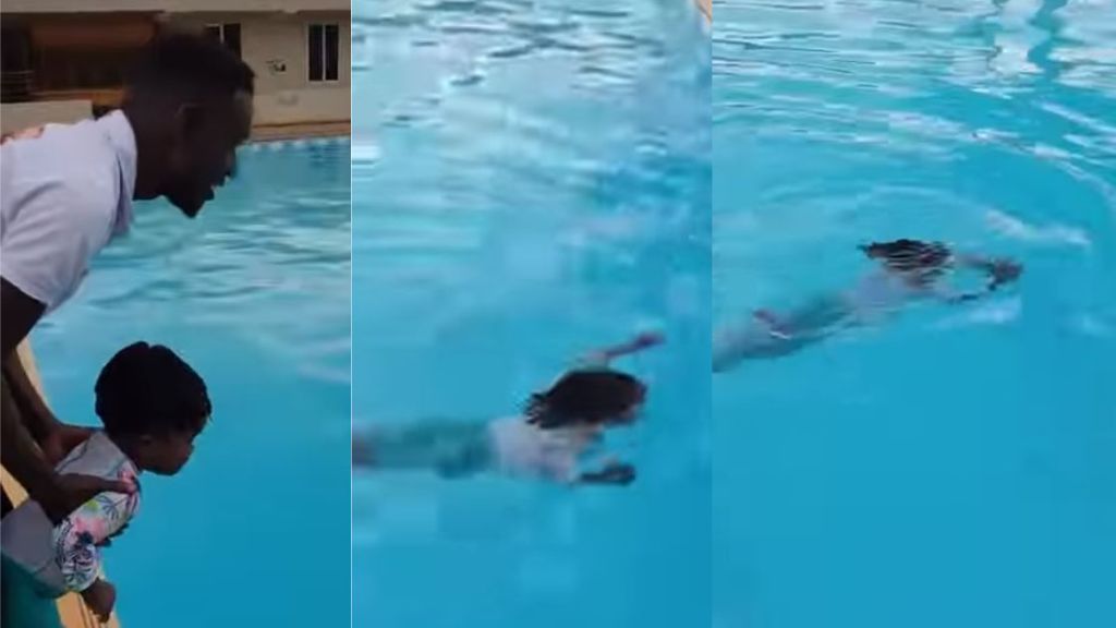 Scared watching this - Video of a child who swims impressively inside a ...
