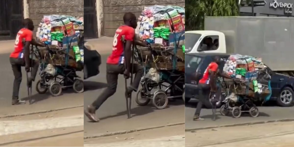 "Can we donate money for him to get a shop?" - Clip of man hawking ...