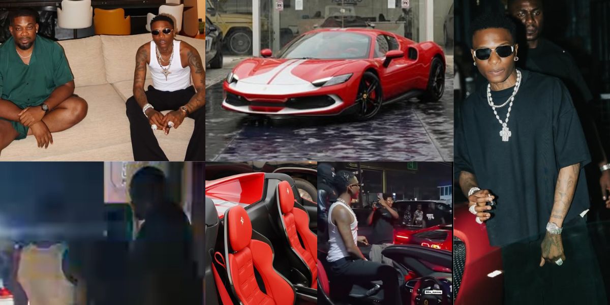 Wizkid links up with Don Jazzy as he acquires another brand new Ferrari ...