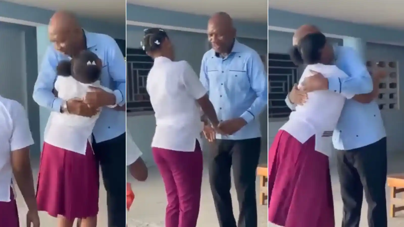'This is inappropriate': Video of school principal hugging several ...